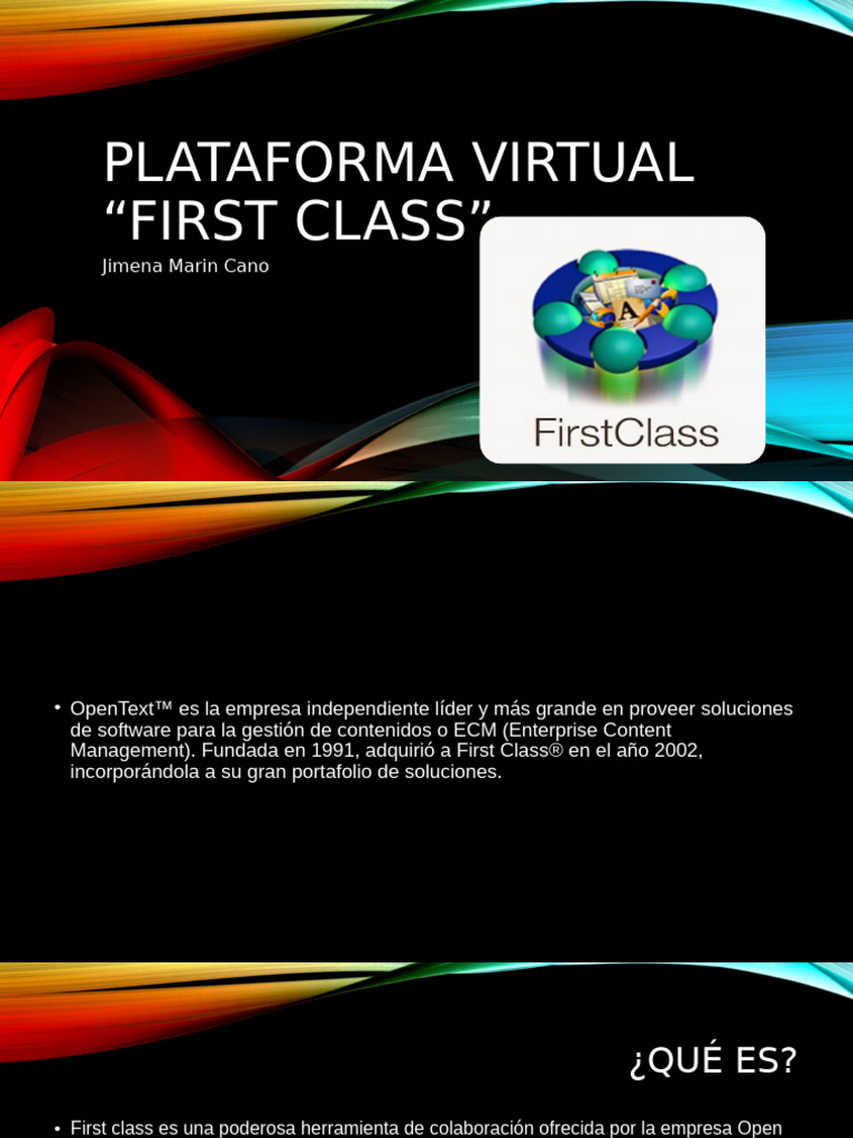Plataforma virtual first class | PDF | Software de la aplicacion | Android (sistema operativo)