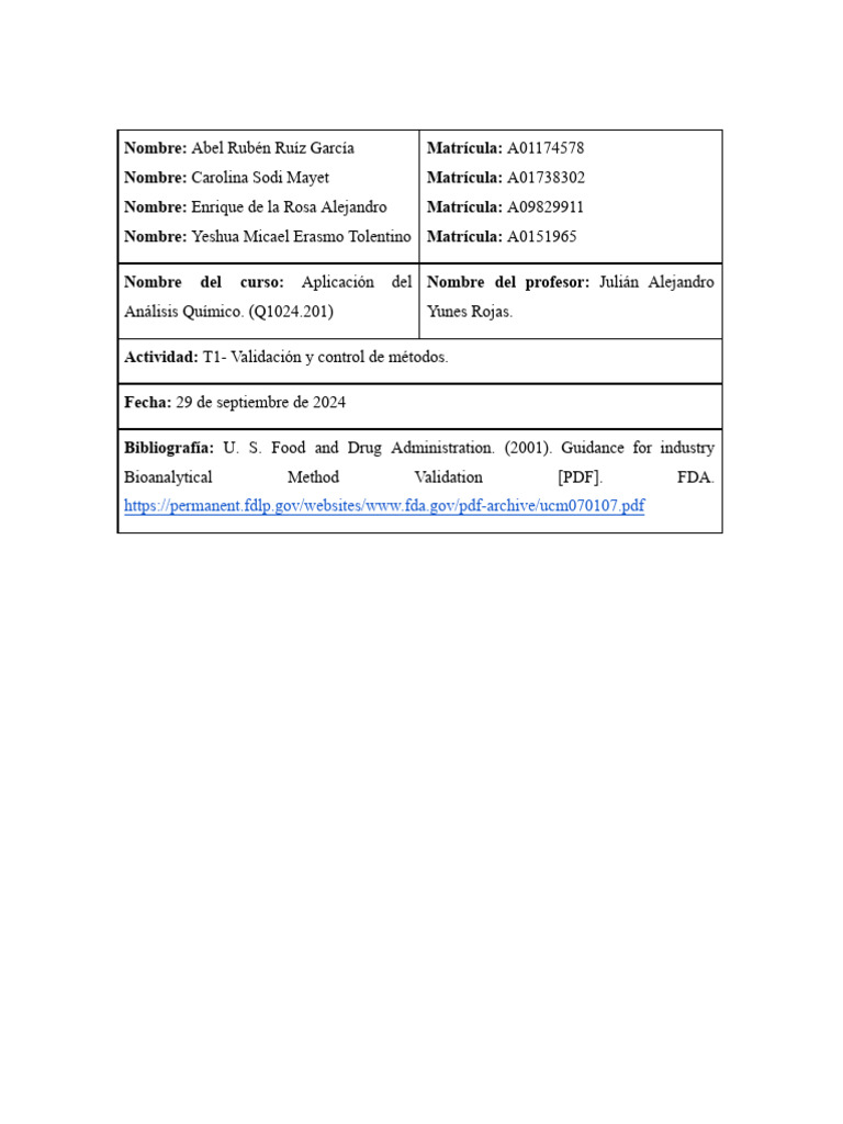 AD22 Q1024 201 Eq4 T1 Validacion PDF | PDF | Exactitud y precisión