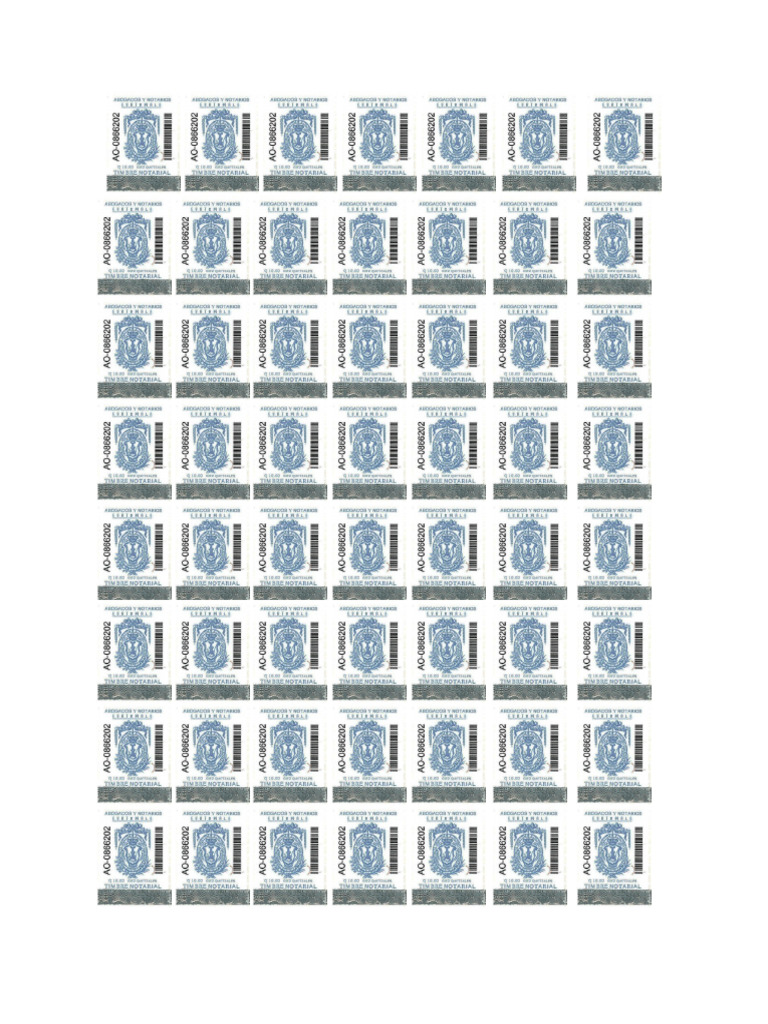 Timbre Notarial de Q10 | PDF