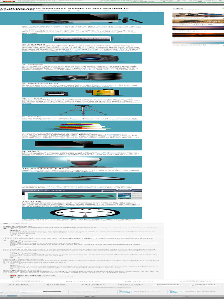 12 Things Every Beginner Needs to Get Started in Photography _ B&H EXplora | PDF | Camera Lens ...