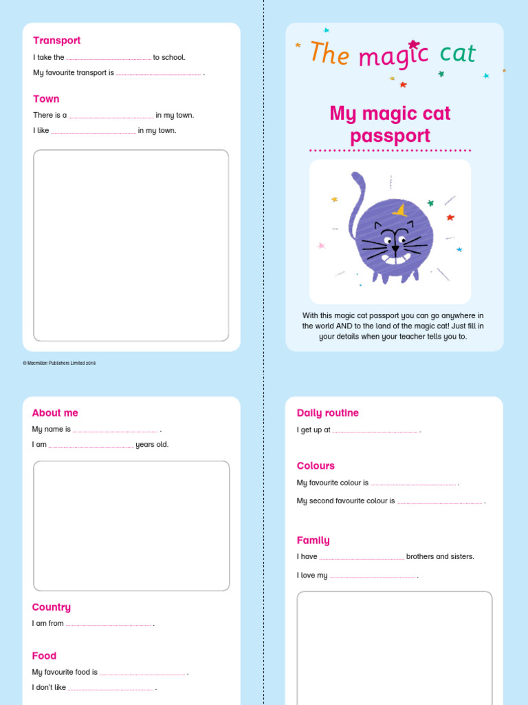 Magic Cat Passport Activity Guide | PDF