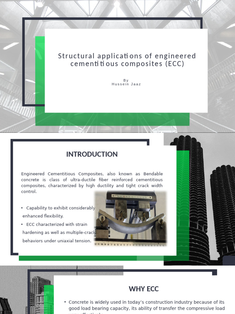 Bendable Concrete: ECC Applications | PDF | Concrete | Composite Material