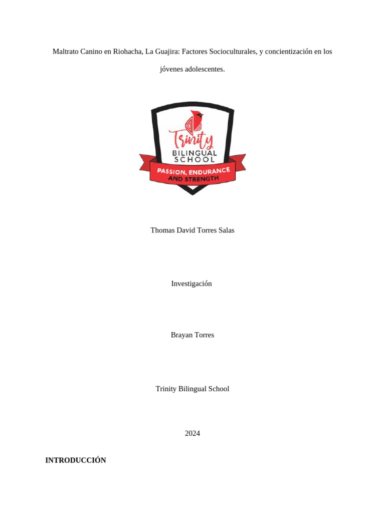 Thomas Torres (1) | PDF | Abuso infantil | Bienestar