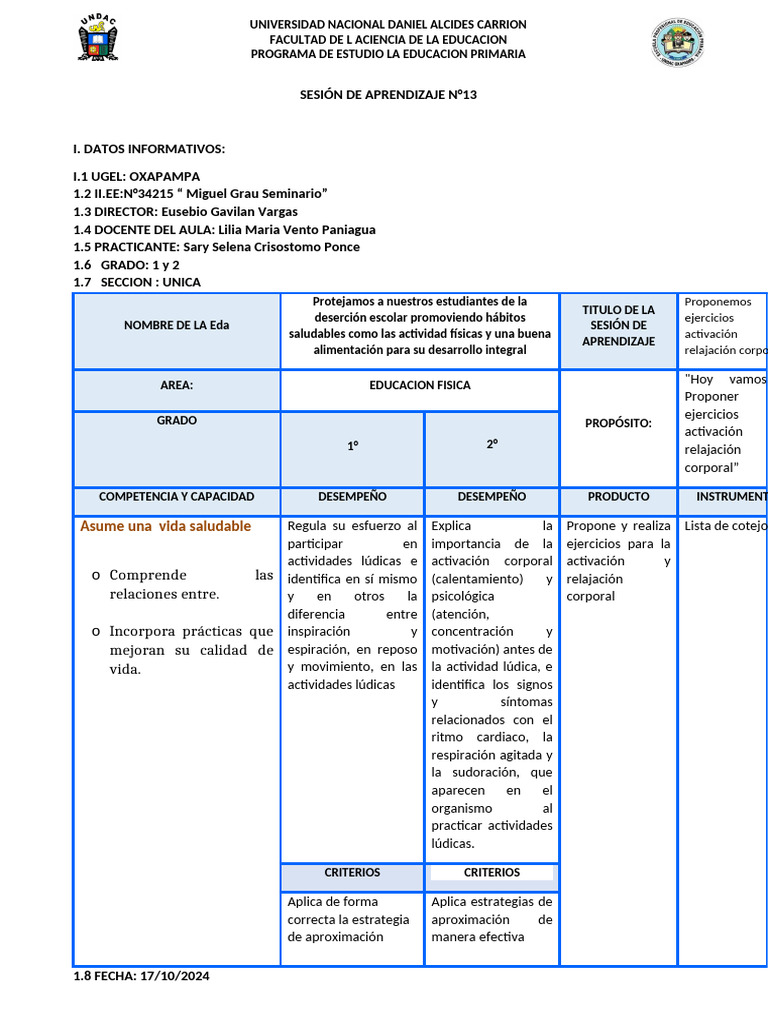 SESION 13 | PDF | Maestros | Modificación de comportamiento