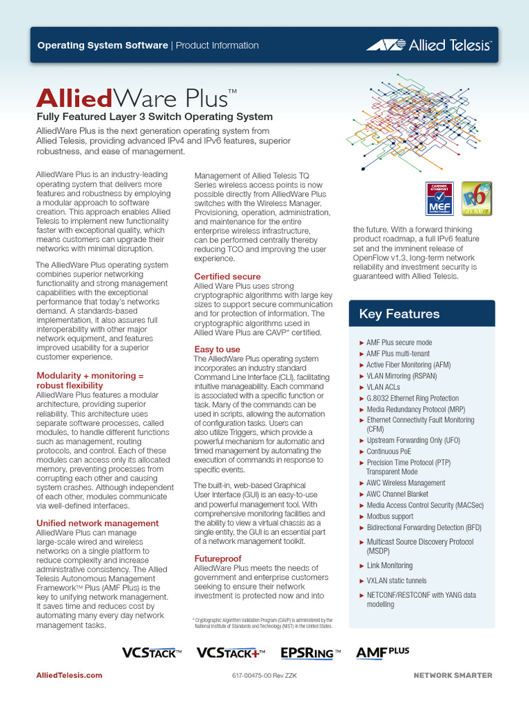 Ati Awplus Ds | PDF | Computer Network | Network Switch