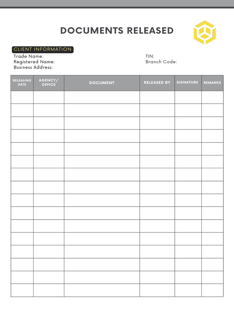 Releasing Form | PDF