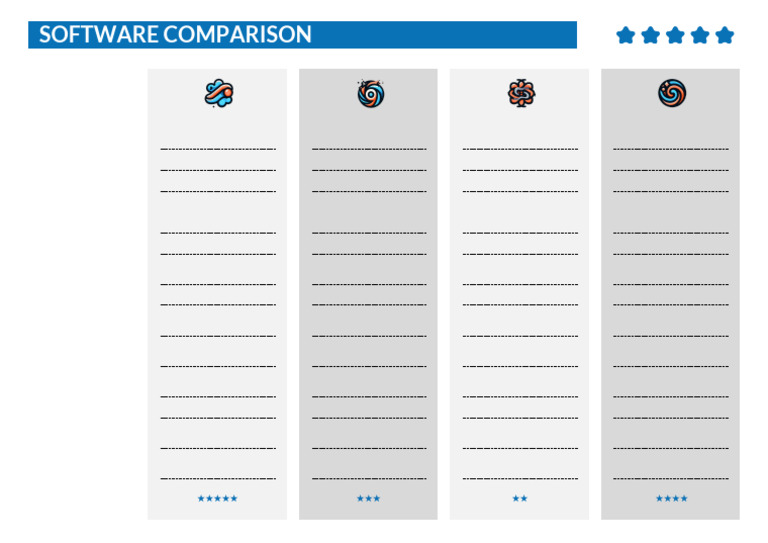 Software Comparison Template TemplateLab.com | PDF | Backup | Computing