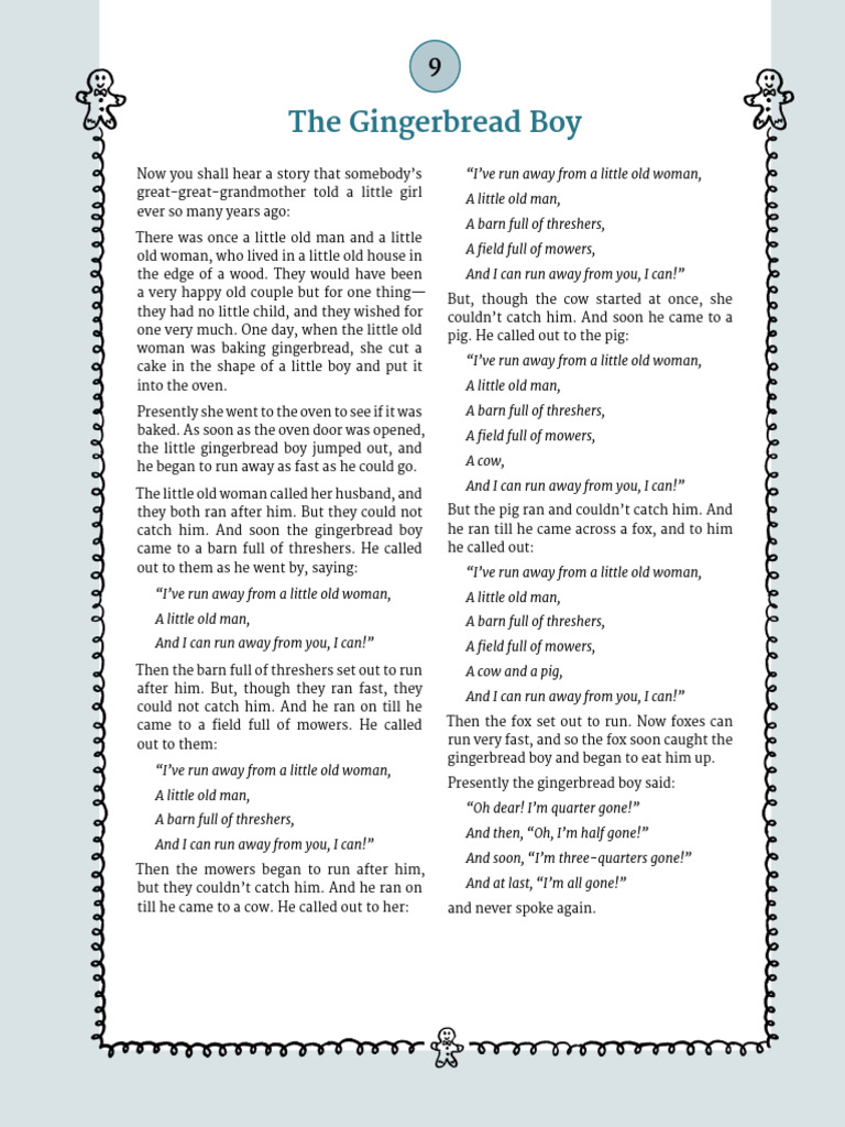 9. Gingerbread Boy | PDF