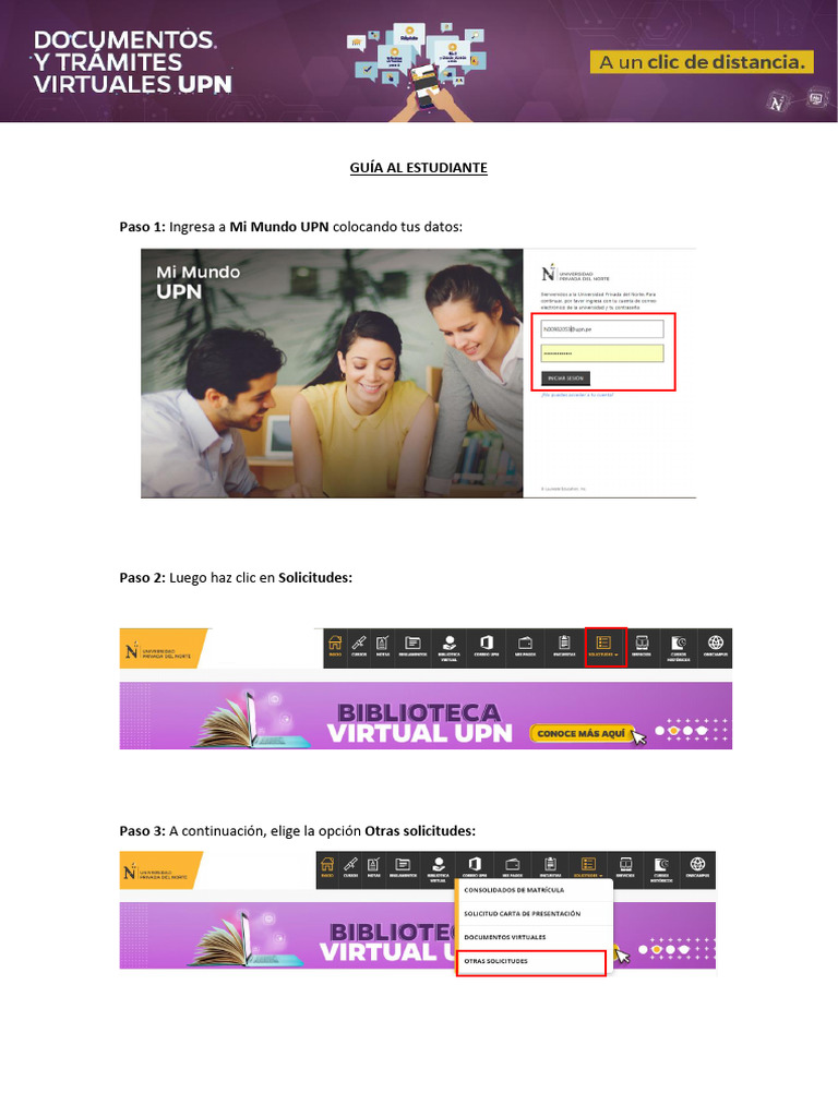 Guía para Examen Sustitutorio UPN | PDF