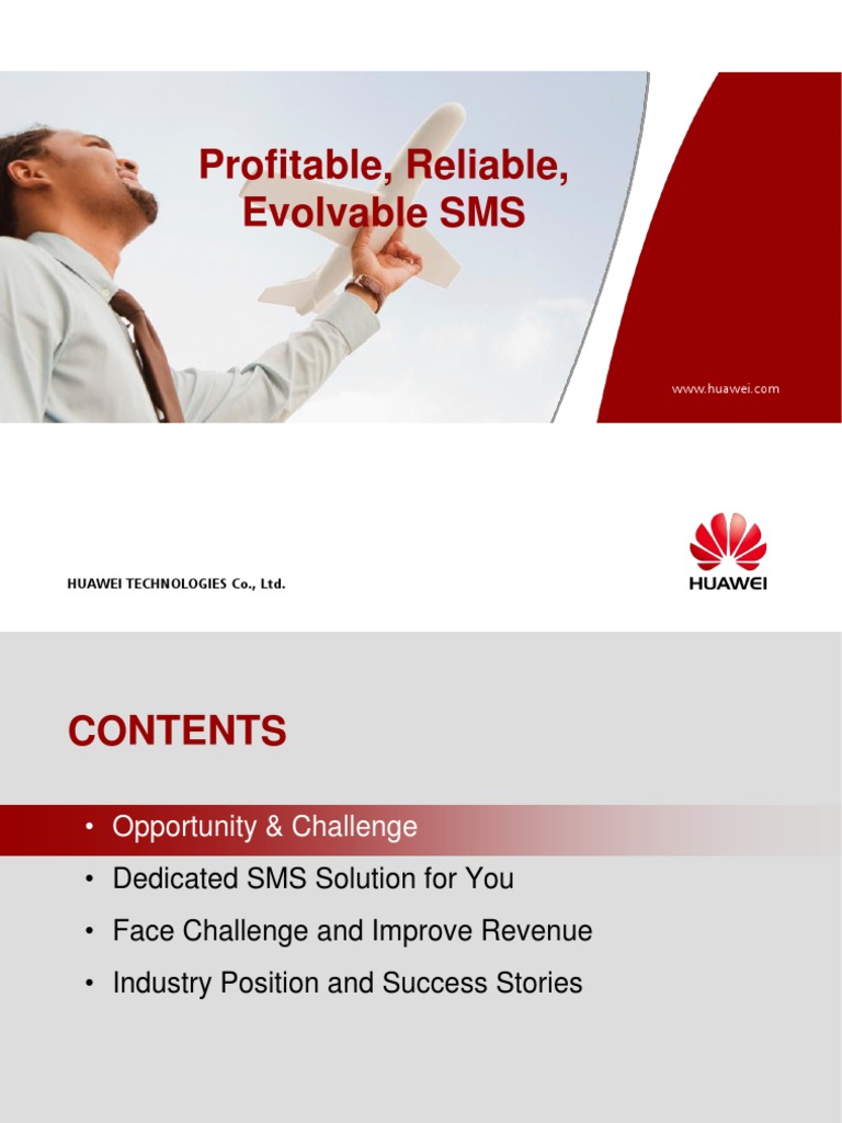 Huawei SMS Main Slide V1.0 | Short Message Service | Online Safety ...
