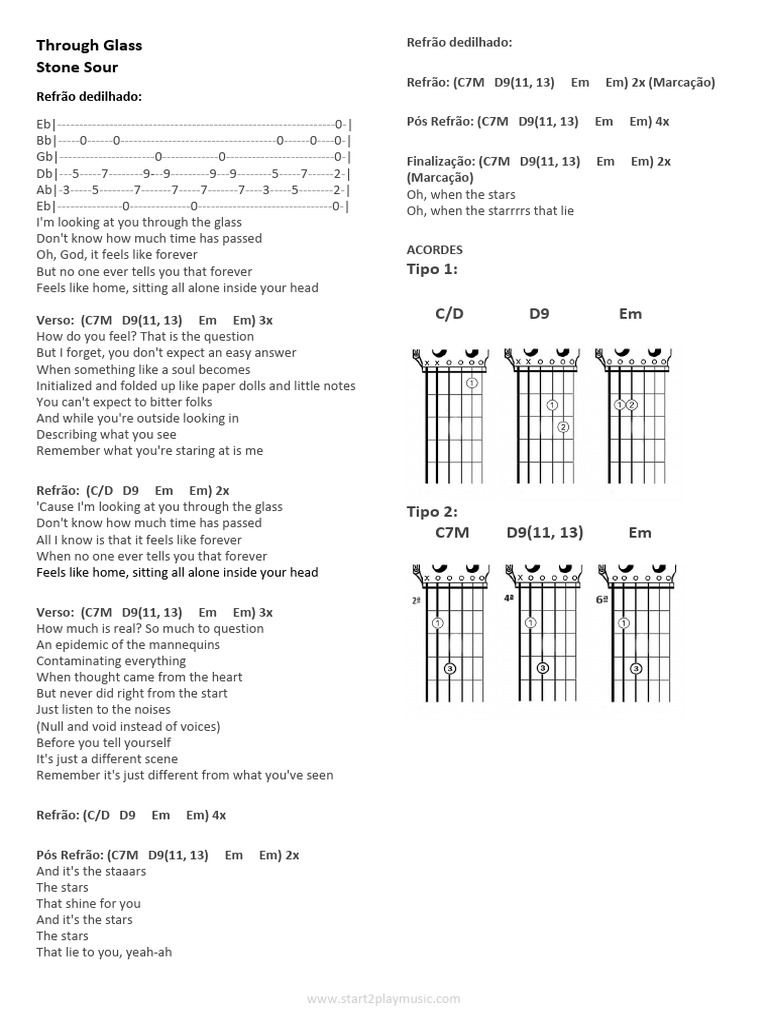 Stone Sour - Through Glass | PDF