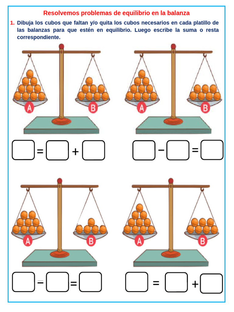 Problemas de equilibrio en balanzas | PDF | Estudios de idiomas extranjeros