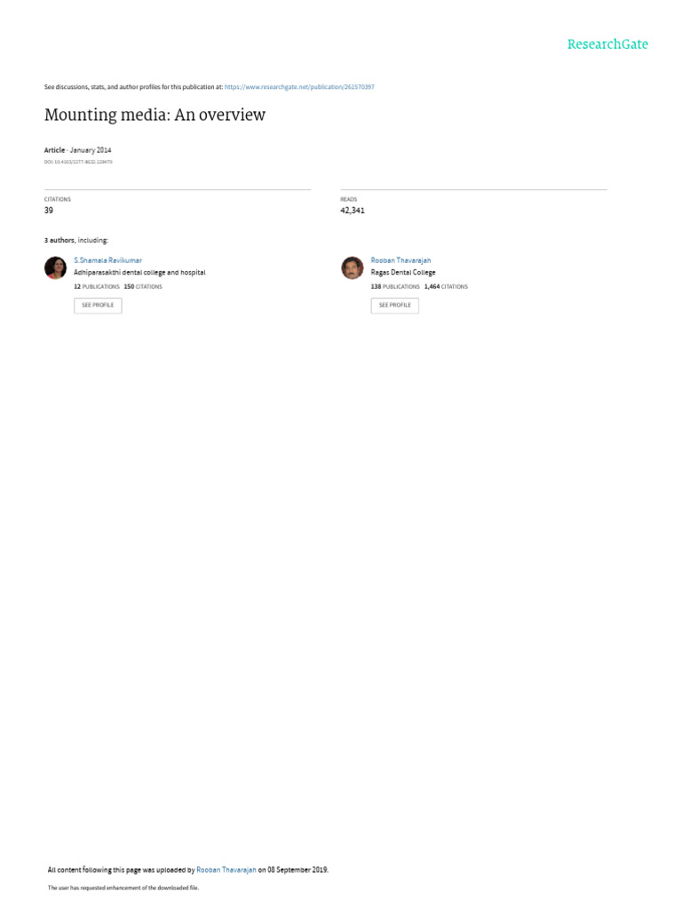 Mounting Media | PDF | Histology | Staining