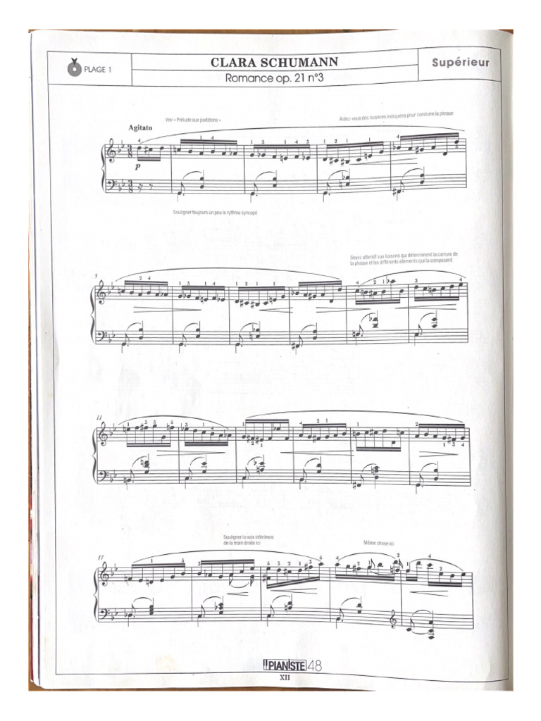 Romance, op.21, n.3, Clara Schumann | PDF