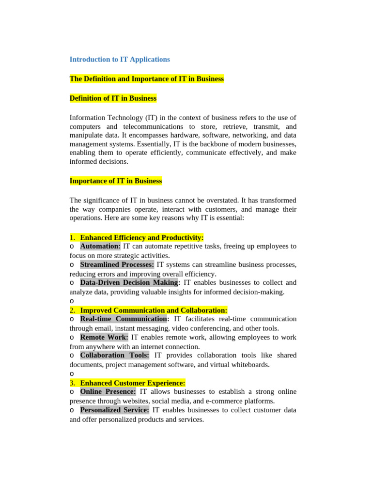 Introduction-to-IT-Applications_Student | PDF | Computer File | Spreadsheet