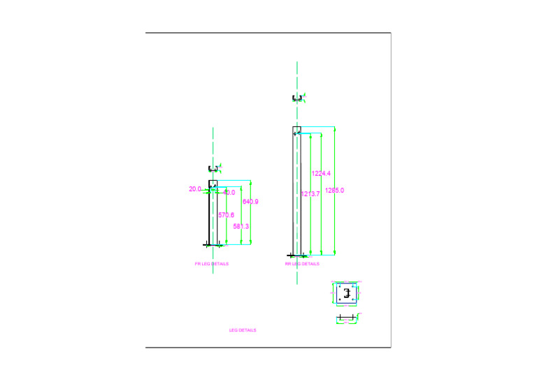 3x2 Table at 15 Degree Leg Detail Detail | PDF