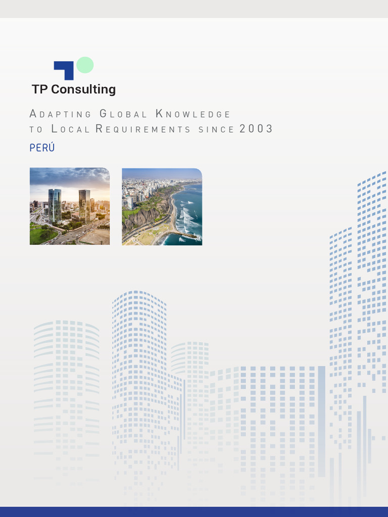 TP Consulting Perú - Brochure English V 2024-7 | PDF | Taxes | Income