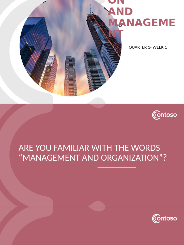 Organization and Management Week 1 Day 3 | PDF | Business | Social Psychology