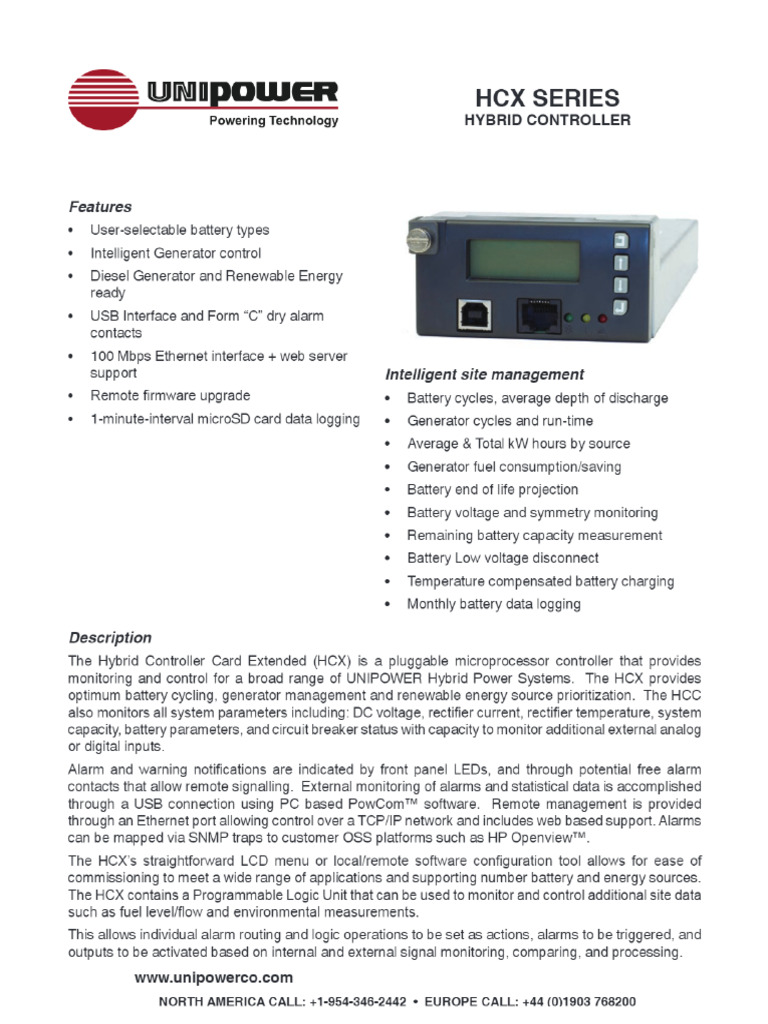 Unipower Hcx Series Datasheet _ Manualzz | PDF