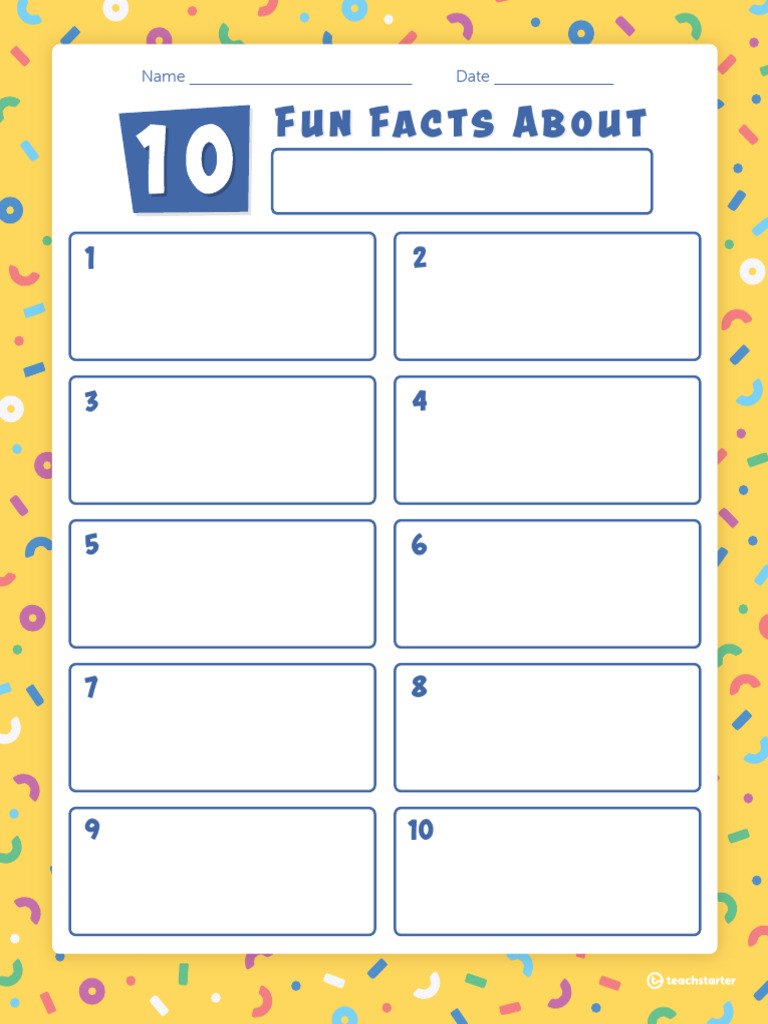10FunFactsTemplateColor | PDF