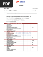 Final - HOSPITAL BILL FORMAT PDF | PDF | Surgery | Intravenous Therapy
