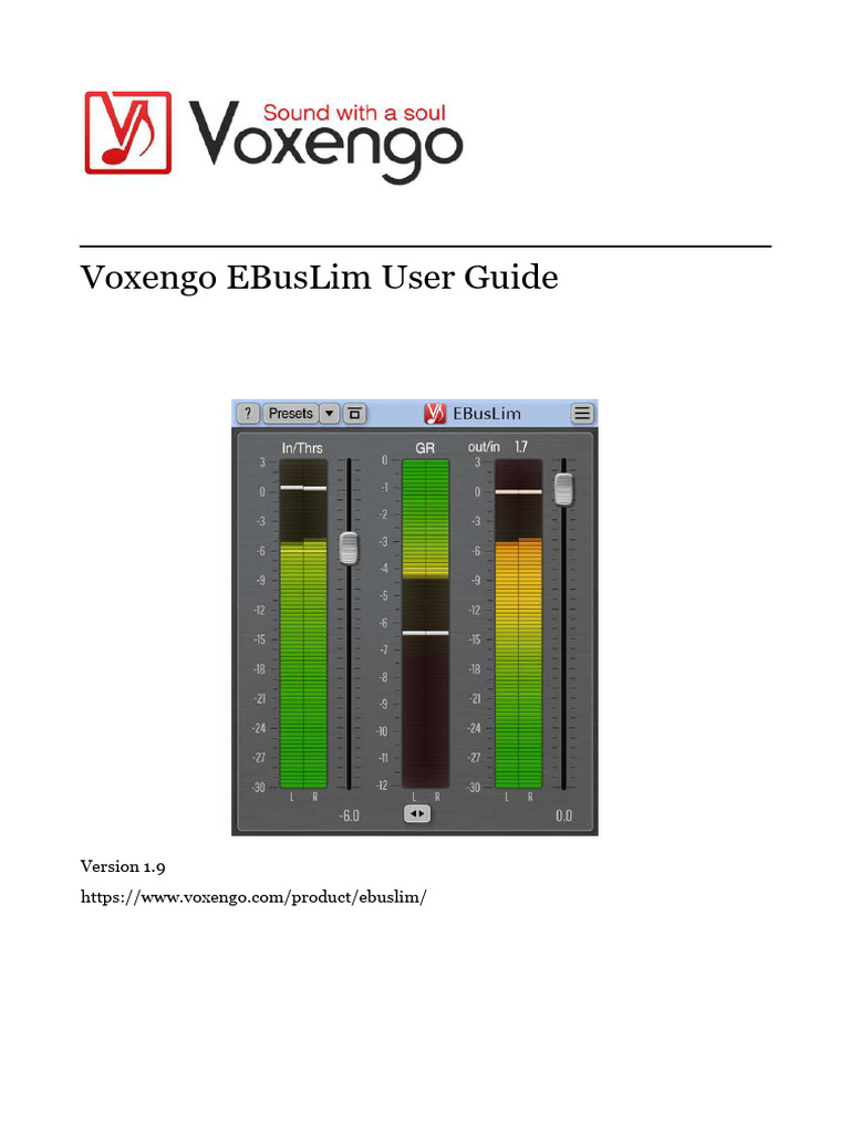 Voxengo EBusLim User Guide en | PDF | 64 Bit Computing | Microsoft Windows