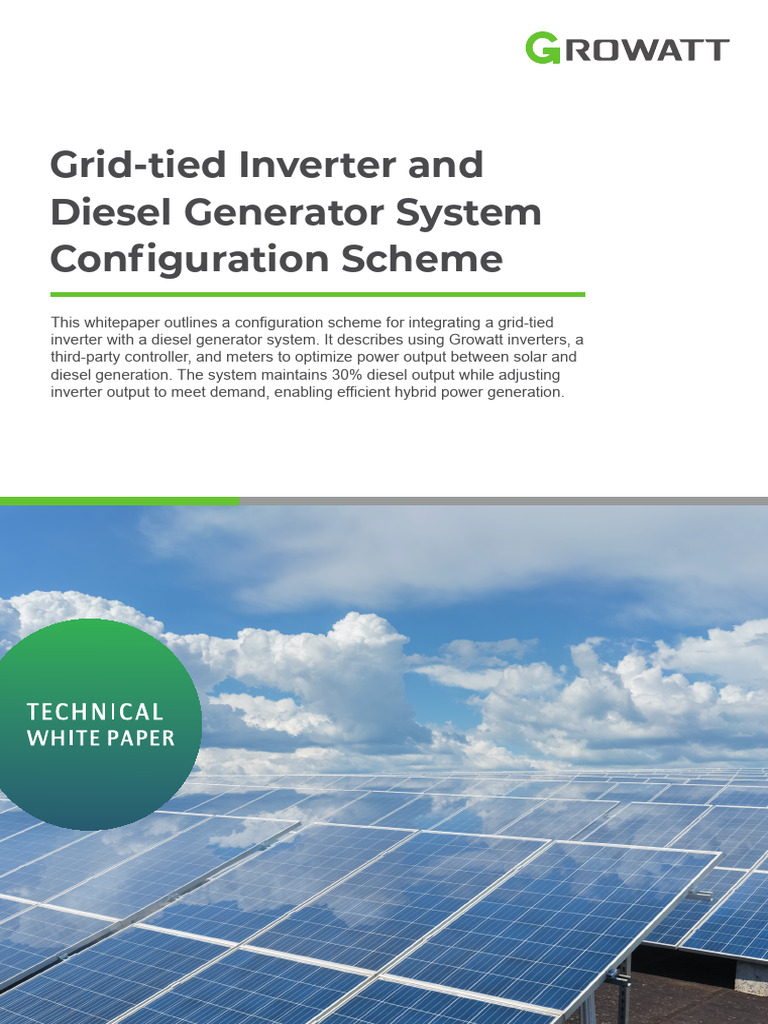 Grid Tied Inverter Generator System Configuration Scheme 1720517420 ...