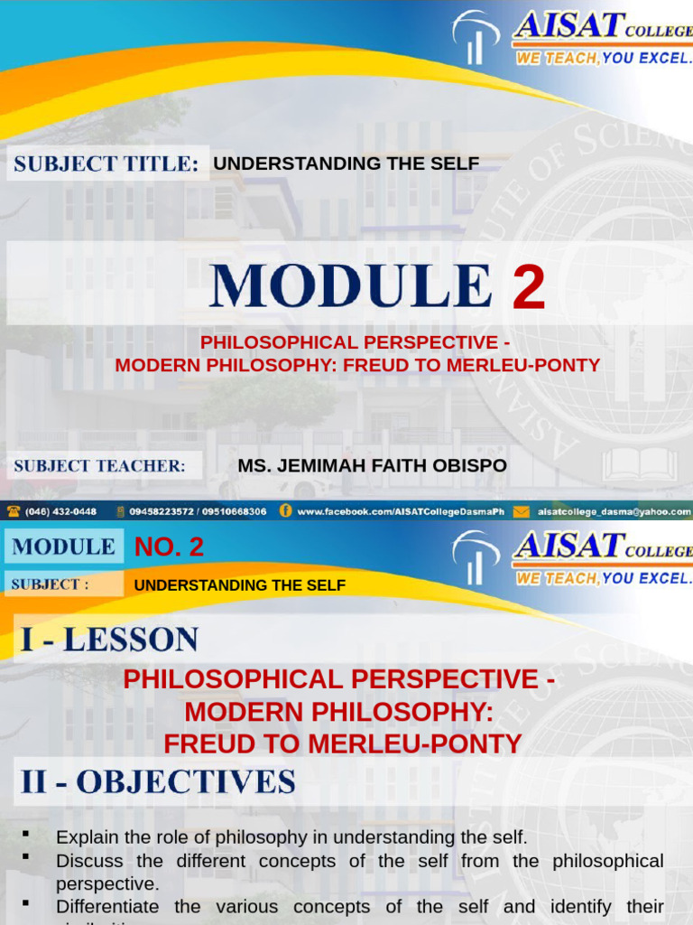 JDO_MODULE 2_GE1-US | PDF | Philosophy Of Self | Id