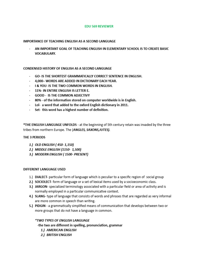 ENGLISH-FINALS-REVIEWER | PDF | Reading Comprehension | English Language