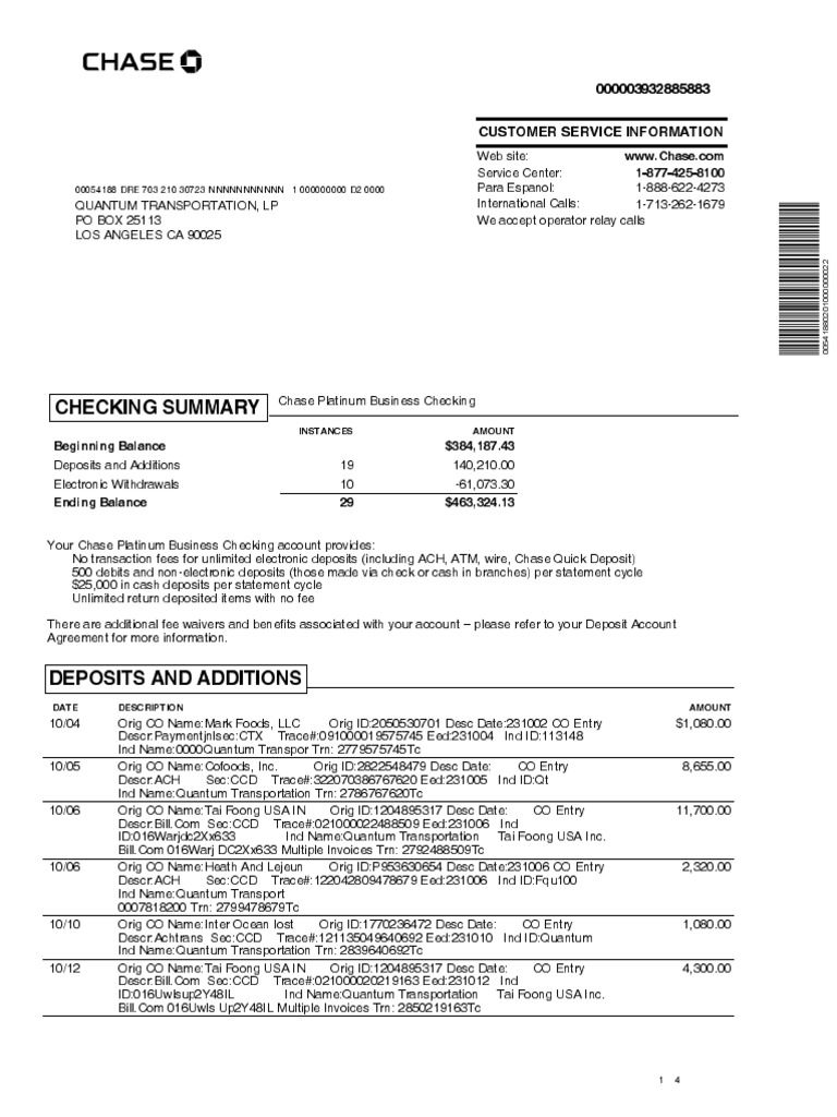 Statements 5883 | PDF | Transaction Account | Chase Bank