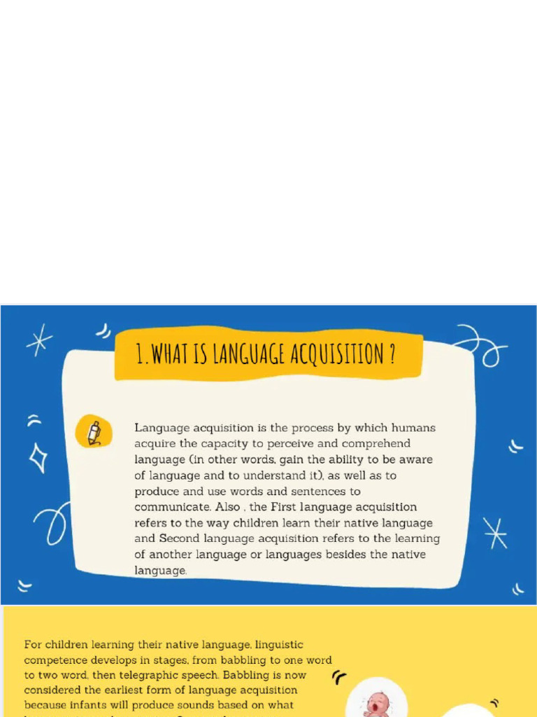 Language Acquisition | PDF