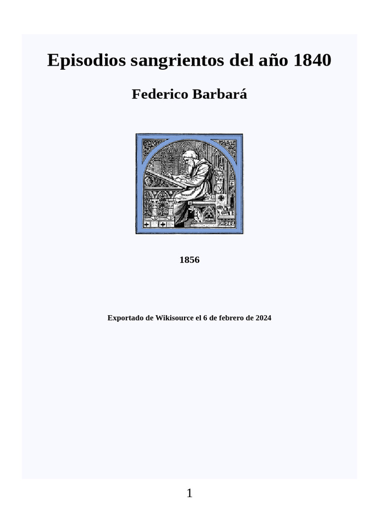 Episodios Sangrientos Del Año 1840 | PDF | Historia