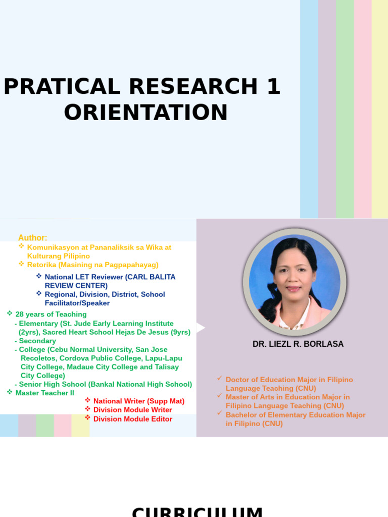 Practical Research 1 Orientation | PDF