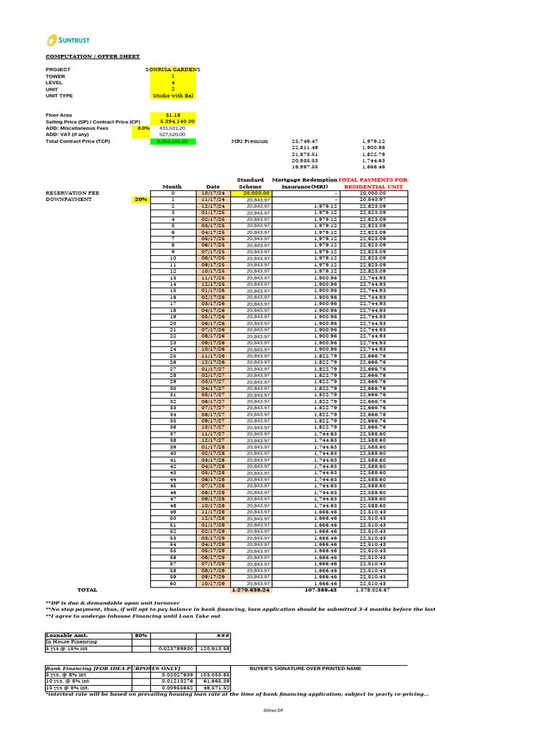 T1 4F U2 Stu W Bal Sample Computation | PDF | Credit | Finance & Money ...