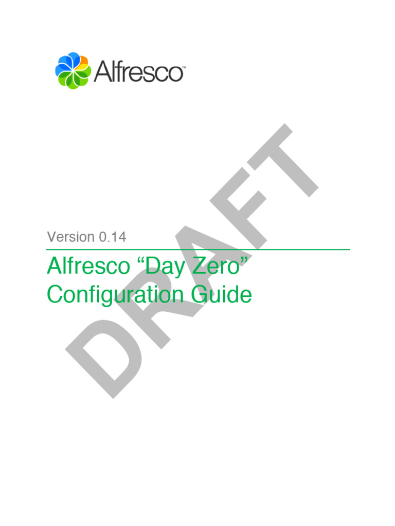 Alfresco Day Zero Configuration Guide v0.14 | PDF | Databases | Java Virtual Machine
