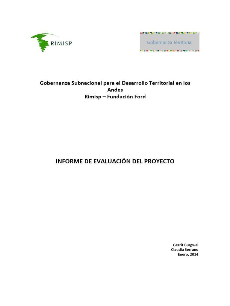 Documento Evaluacion Interna Final CSGB15 Enero 2014 Corr PP | PDF | Evaluación | Gobernancia