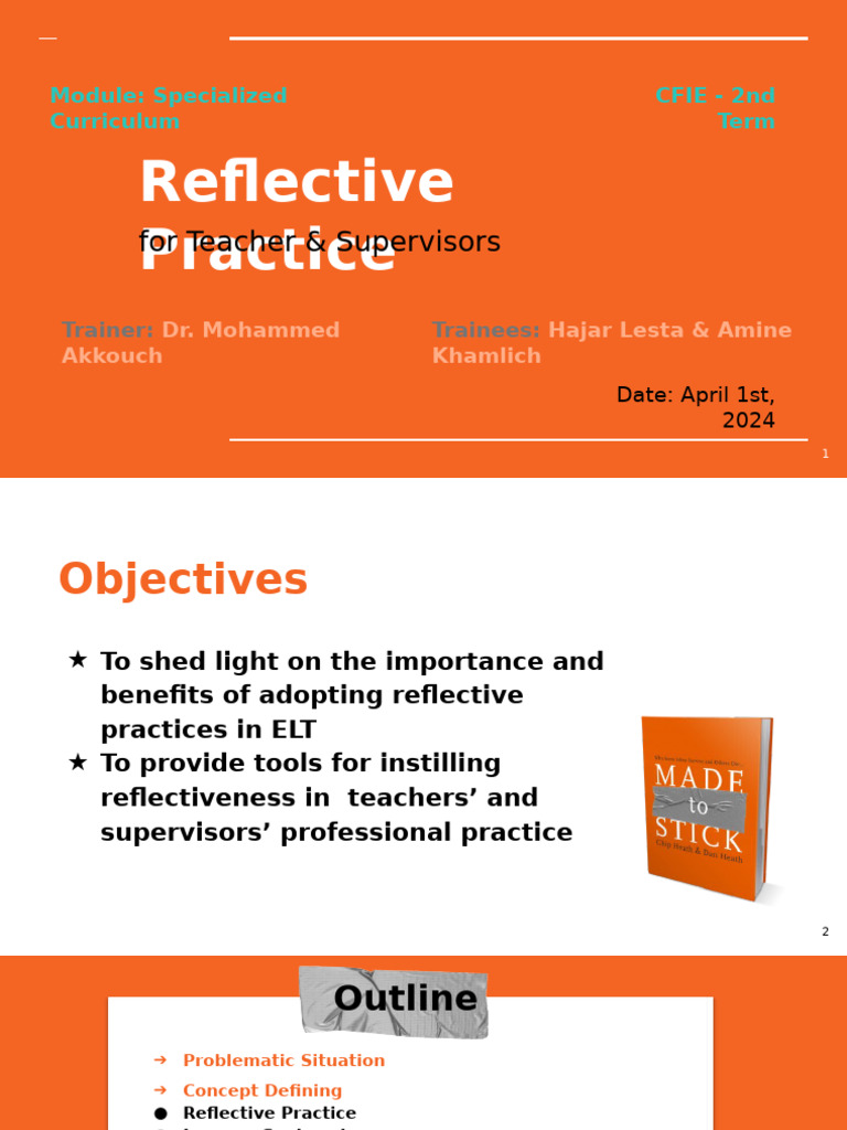 Reflective Practice - presentation | PDF | Reflective Practice | Learning