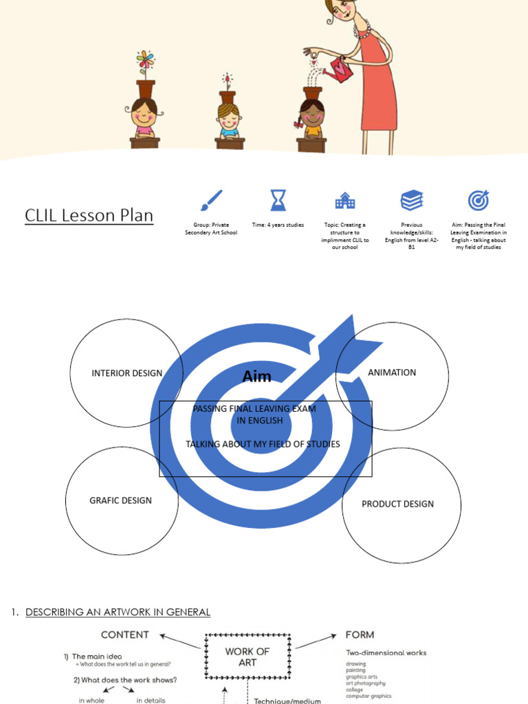 How-To-Talk-About-Art-Clil-Lesson-1 3 | PDF