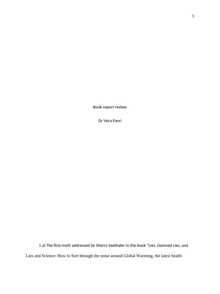 Book report review | PDF | Experiment | Hypothesis