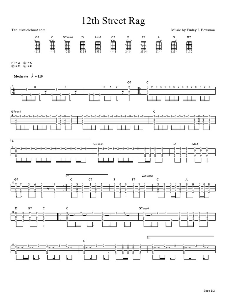 12thstreet Rag | PDF