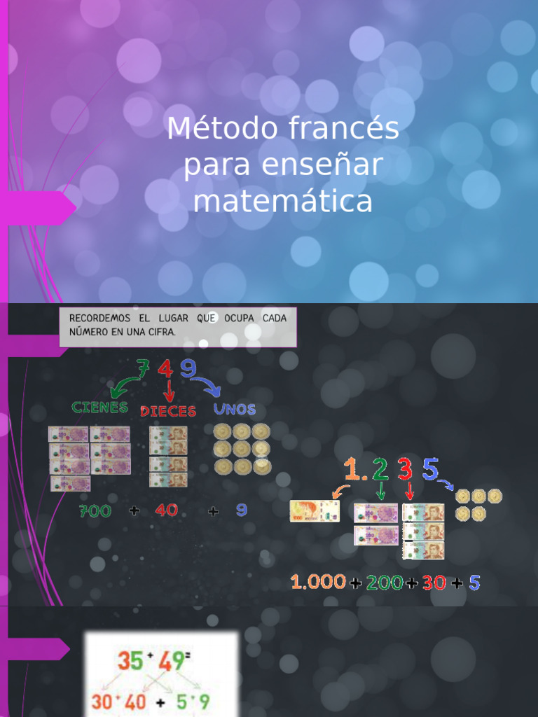 Método Francés para Enseñar Matemática | PDF