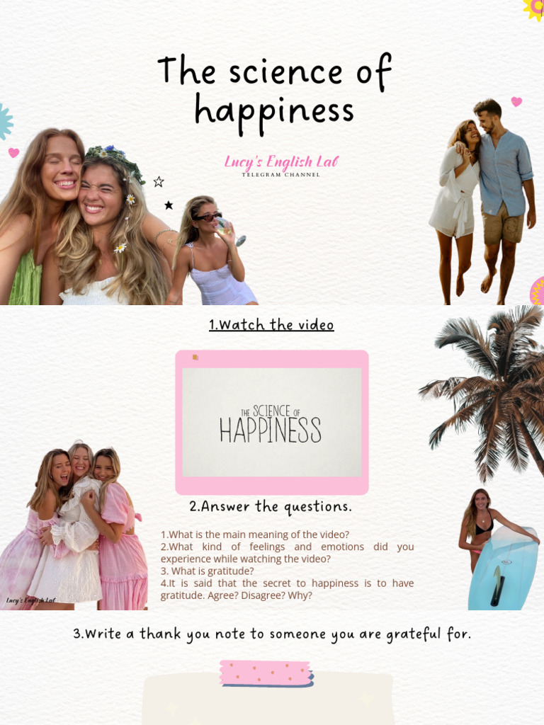 The Science of Happiness @lucysenglishlab | PDF