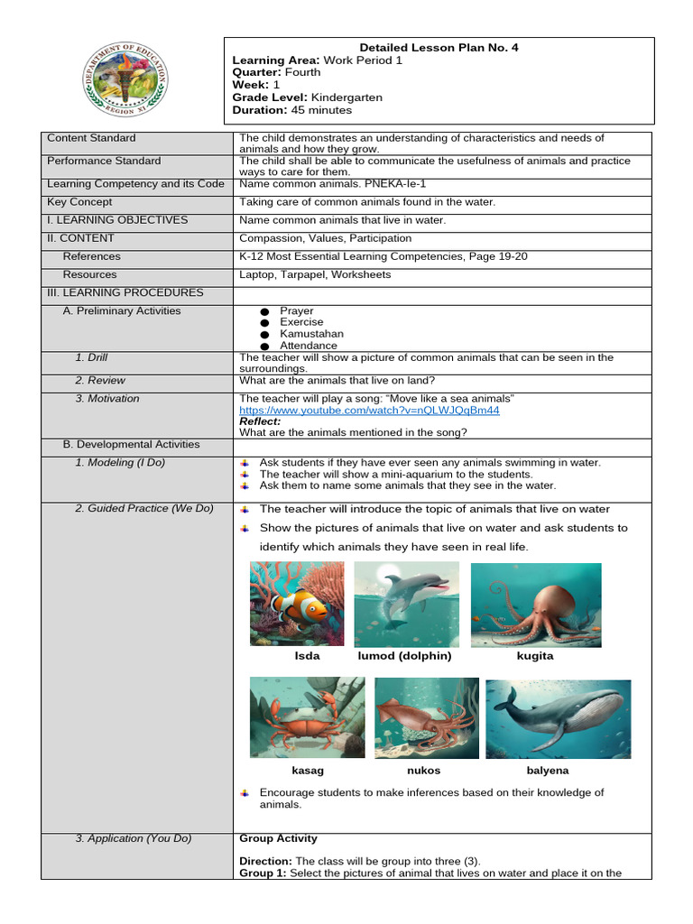 COT-Detailed-Lesson-Plan (4TH QUARTER) | PDF | Learning | Lesson Plan