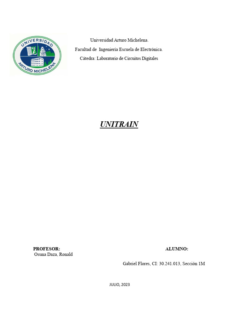 UNITRAIN | PDF | Ingeniería | Aprendizaje