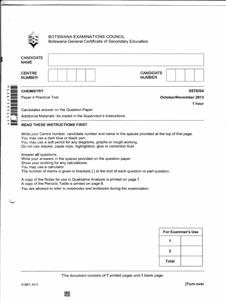 pp4 2013 | PDF | Precipitation (Chemistry) | Physical Chemistry