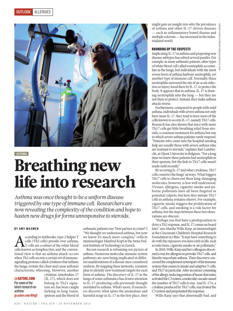 New Insights into Asthma Mechanisms | PDF | Asthma | T Helper Cell