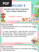 Q1 - LE - English 4 - Lesson 1 - Week 1 | PDF | Learning | Curriculum