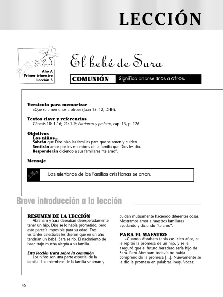 El bebe de Sara maestros | PDF | Sarah | Abrahán El bebe de Sara maestros | PDF | Sarah | Abrahán