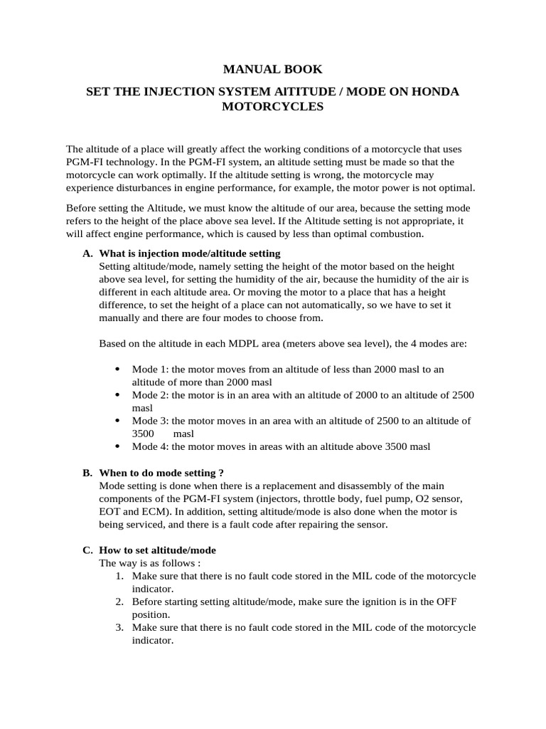 Manual Book | PDF | Engines | Throttle