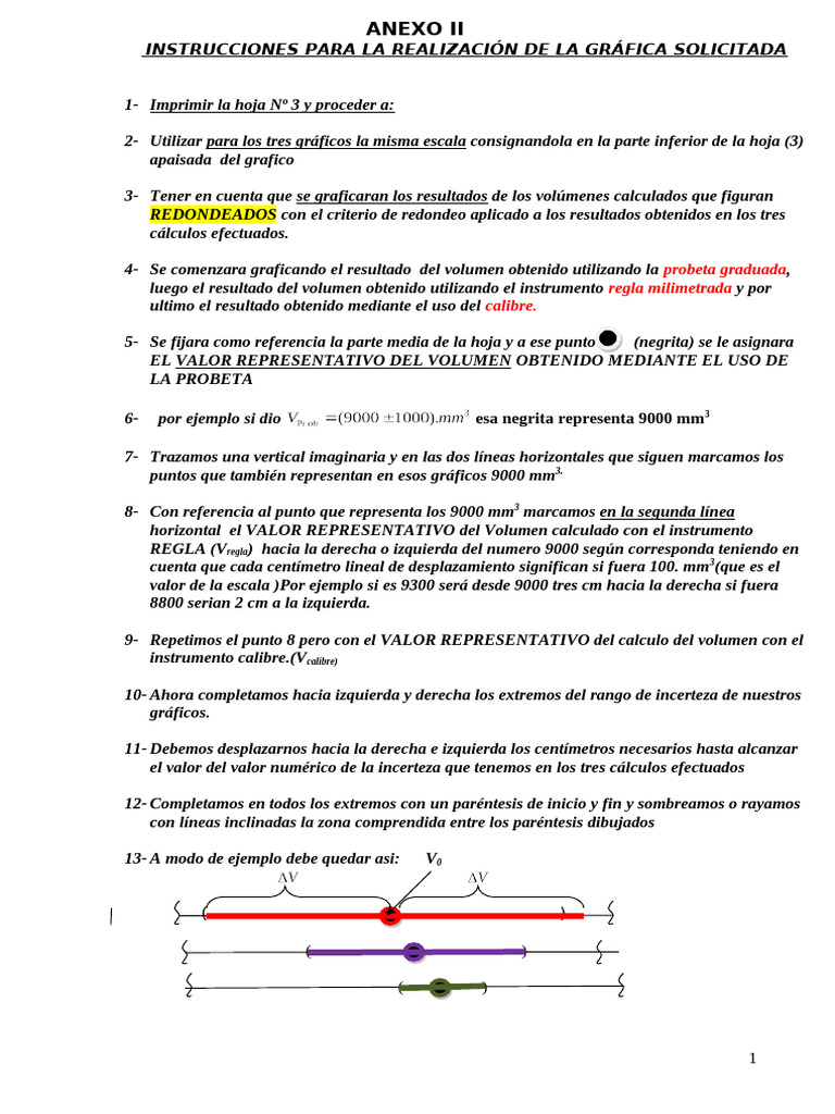 Anexo Ii Instrucciones para Realizarla Grafica Del TP 1 Mediciones y Errores | PDF | Métodos y ...
